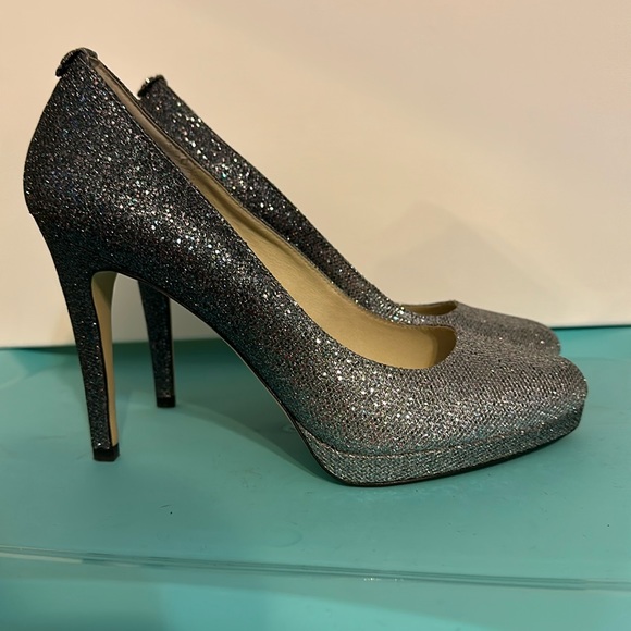 Michael Kors | Shoes | Michael Kors Sparkle Metallic Ombre Platform ...